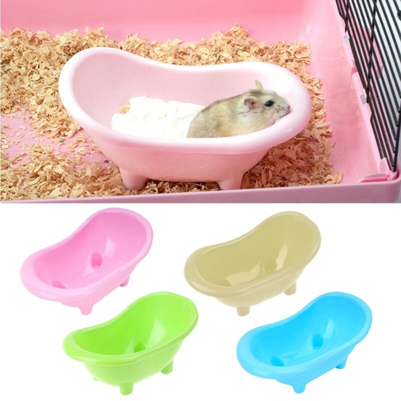 Hamster Bathroom Gerbil Plastic Sand Bath Container Sandbox for Small ...