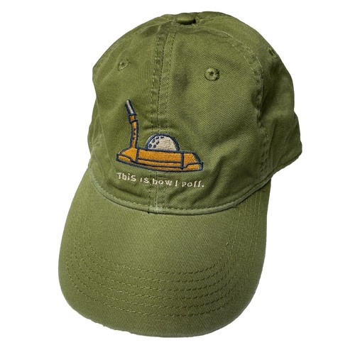 Life Is Good Hat Cap Strapback Green Golfing Golf Club Dad Jokes Funny ...