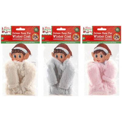 Naughty Elf Outfit - Fake Fur Coat Jacket For Elves Behavin Badly ...