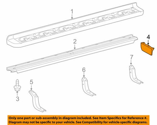 75862-60030 Toyota Protector, rocker panel moulding, no.6 7586260030 ...