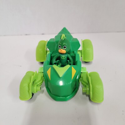 PJ Masks Deluxe Gecko Mobile Toy Vehicle Transforming Green Car And ...
