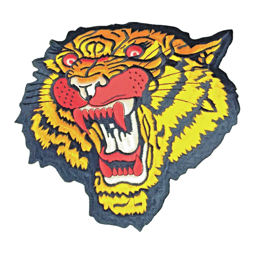 Large Tiger Back Patch 9 Inch Embroidered Iron on Applique for Jacket ...