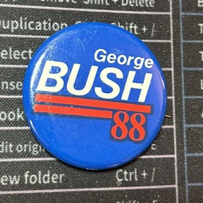 George Bush 88 Campaign Badge Button Pin | eBay