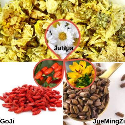 Essential Detox Herb Tea, JuHua & GoJi & JueMingZi 菊花枸杞决明子茶, 清热解毒明目 ...