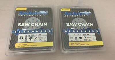 2-Pack 18" .325-063-68DL Ripping Chainsaw Chain Replaces Stihl MS250 ...