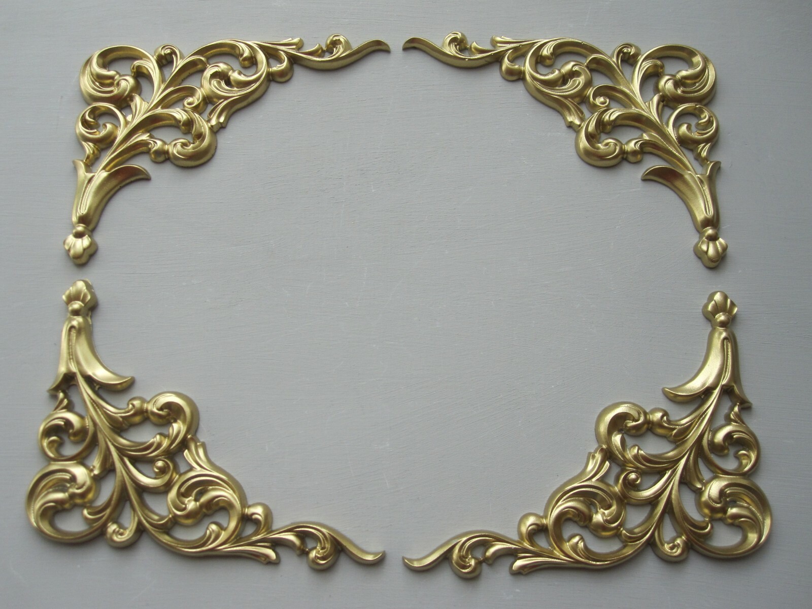 FOUR DECORATIVE ORNATE CORNICE MIRROR/ FURNITURE/ FIREPLACE MOULDINGS ...