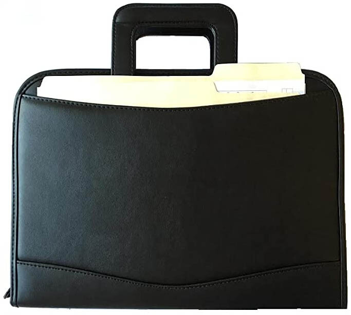 Briefcase 3-Ring Binder Folder Portfolio Organizer Planner w/Smart ...