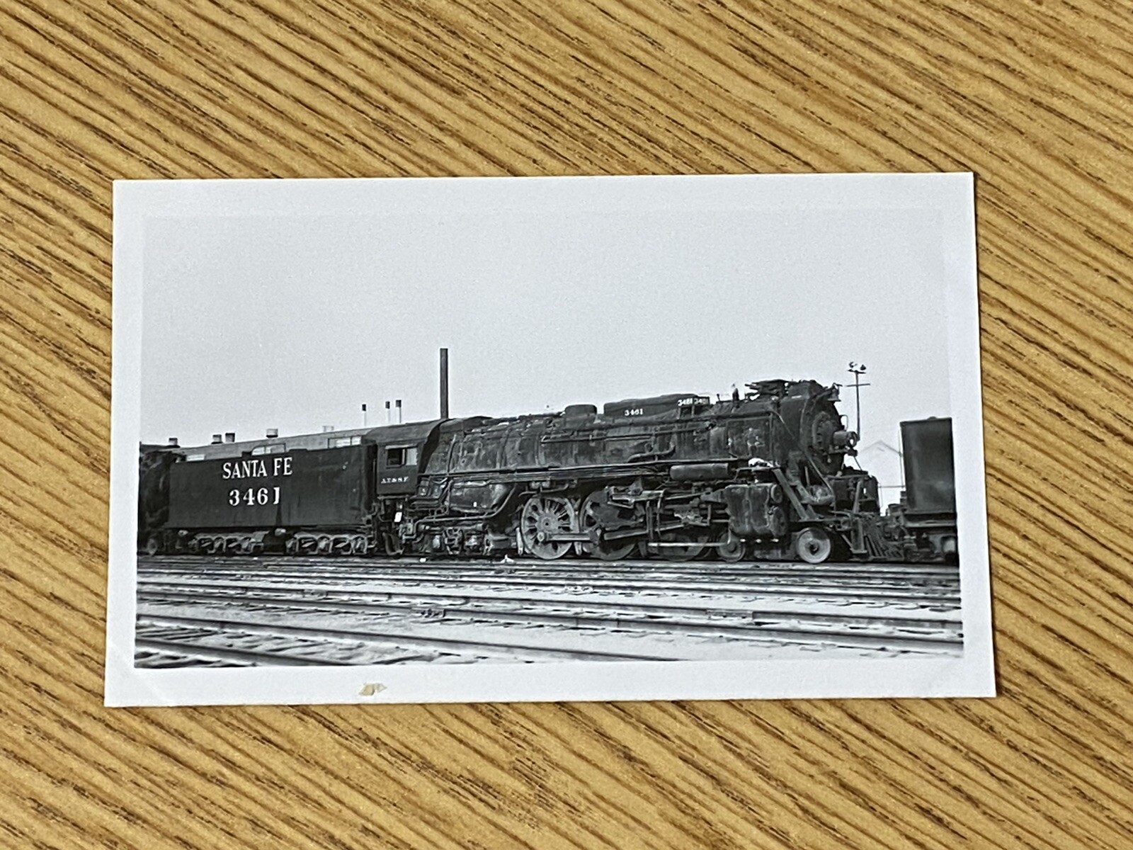 Santa Fe Railway Steam Engine Locomotive 3461 Vintage Photo ATSF | eBay