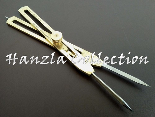 Solid Brass Divider Drafting Proportional Tool Engineer 9" Navigational Compass | eBay Australia