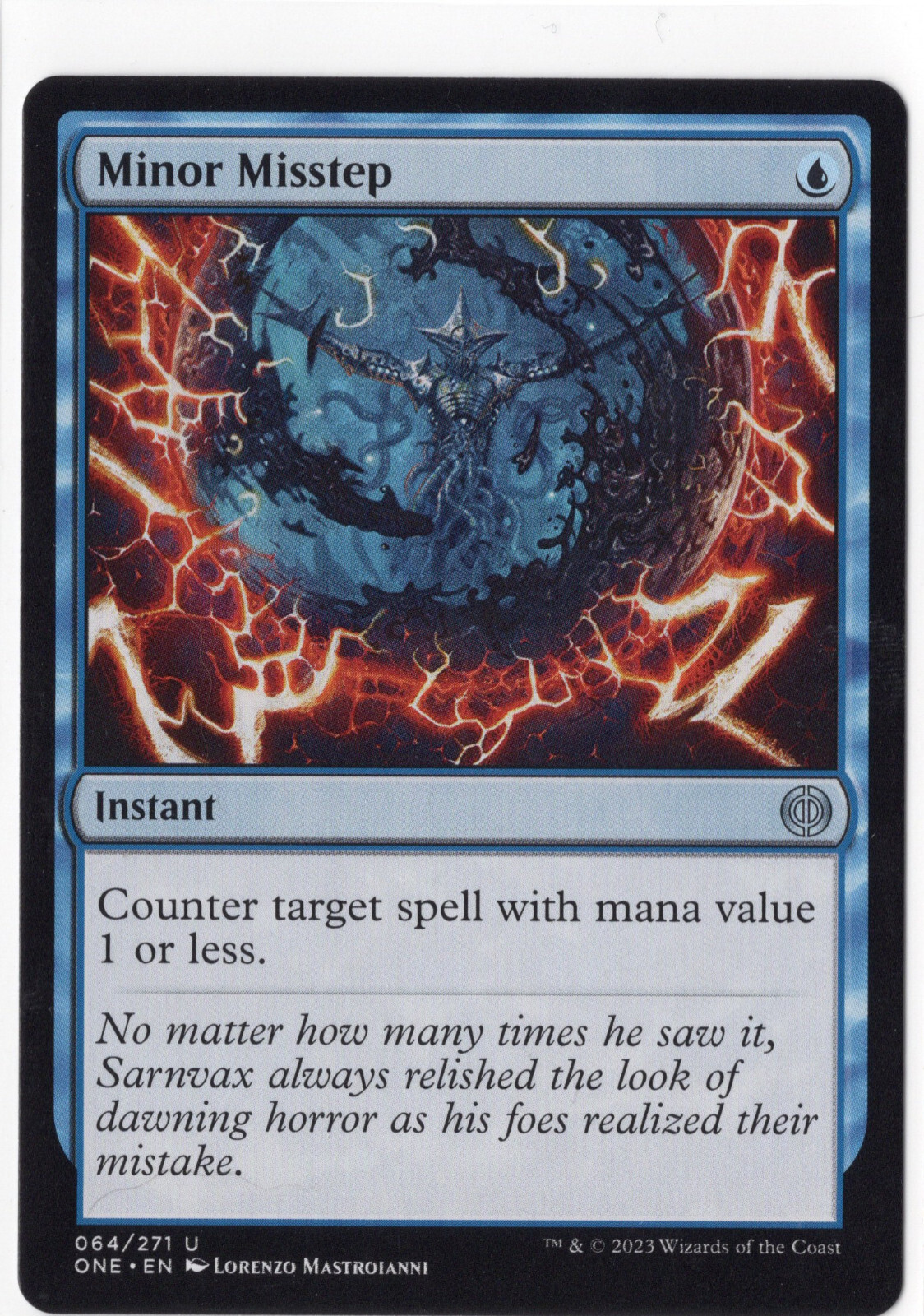 Minor Misstep NM Phyrexia All Will Be One Uncommon Blue Counterspell | eBay