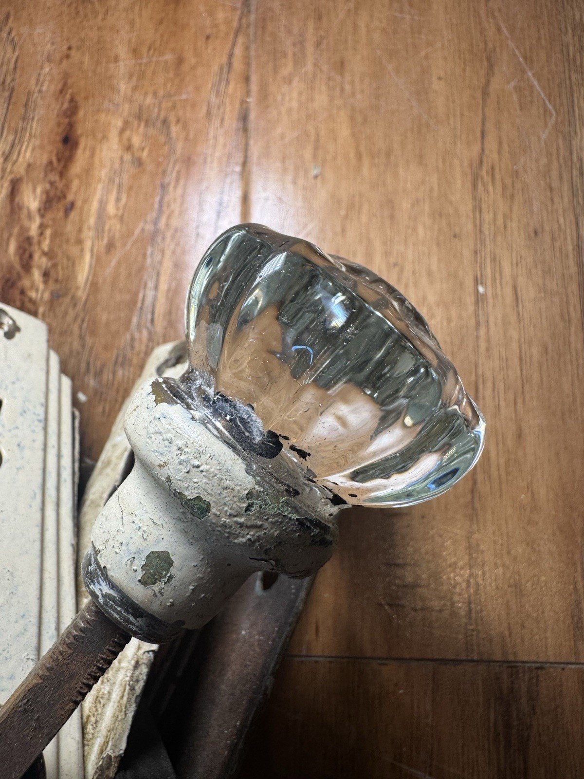 Vintage Old Crystal Glass Door Knobs | eBay