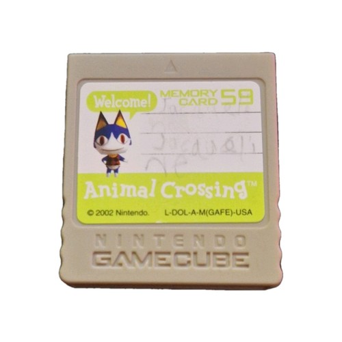 Official Nintendo Gamecube Animal Crossing Memory Card 59 GRAY | eBay