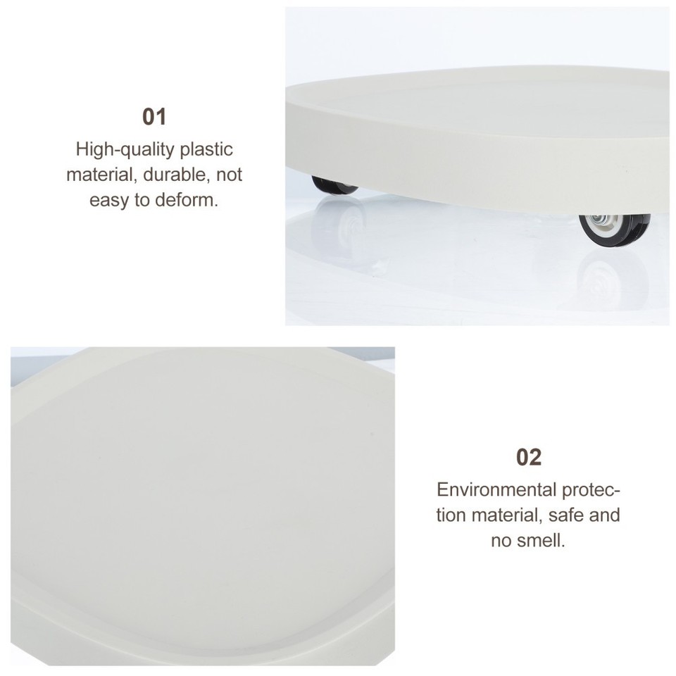 2 PCS Universal Wheel Flower Pot Stand with Wheels Flowerpot Holder ...