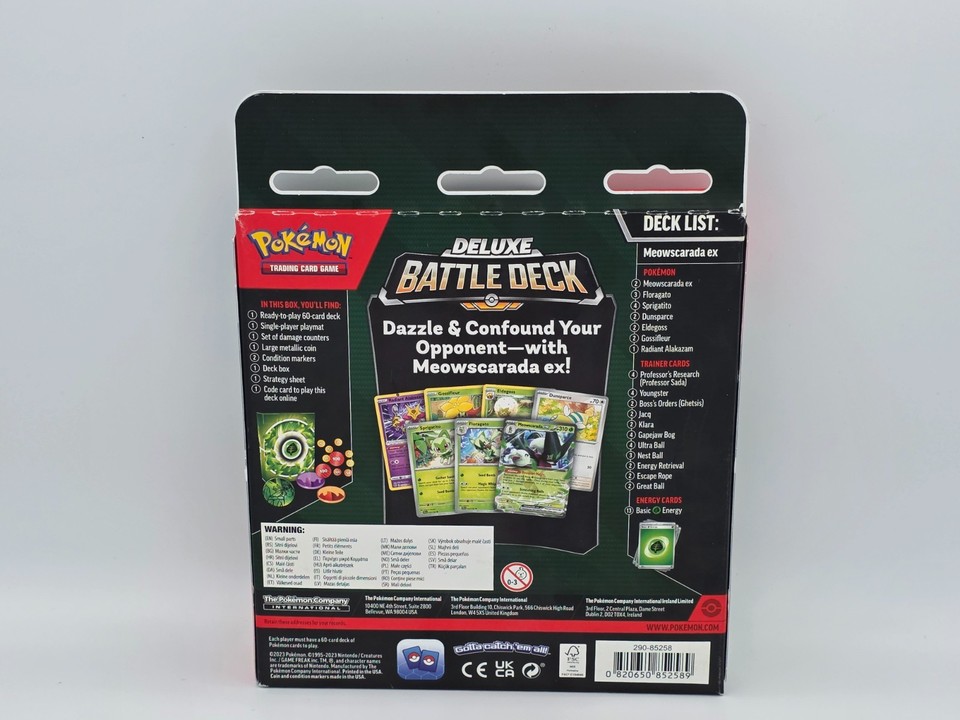 Pokémon TCG Meowscarada ex Deluxe Battle Deck – Ready to Play 60 Card ...
