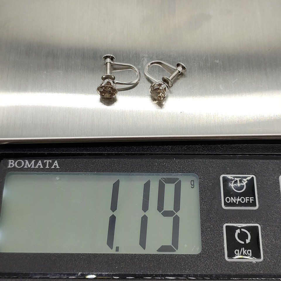 NO TARIFF Jewelry Earring Natural Diamond 1ct White Gold 2339622 | eBay