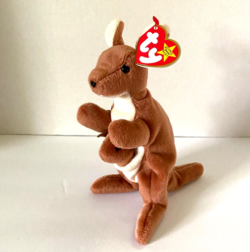 Pouch the Kangaroo Ty Beanie Baby Retired 1996 Original Tags 7" High | eBay