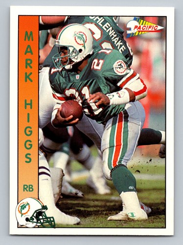 Mark Higgs 1992 Pacific #168 Miami Dolphins | eBay
