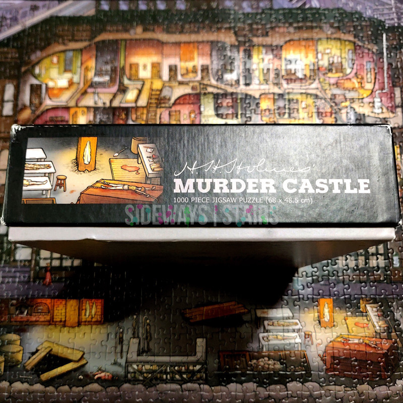 H H HOLMES MURDER CASTLE PUZZLE 1000pc cutaway art macabre horror ...