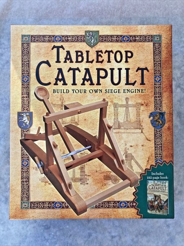 Tabletop Catapult BUILD YOUR OWN SIEGE ENGINE! Kit and 192-page BOOK ...