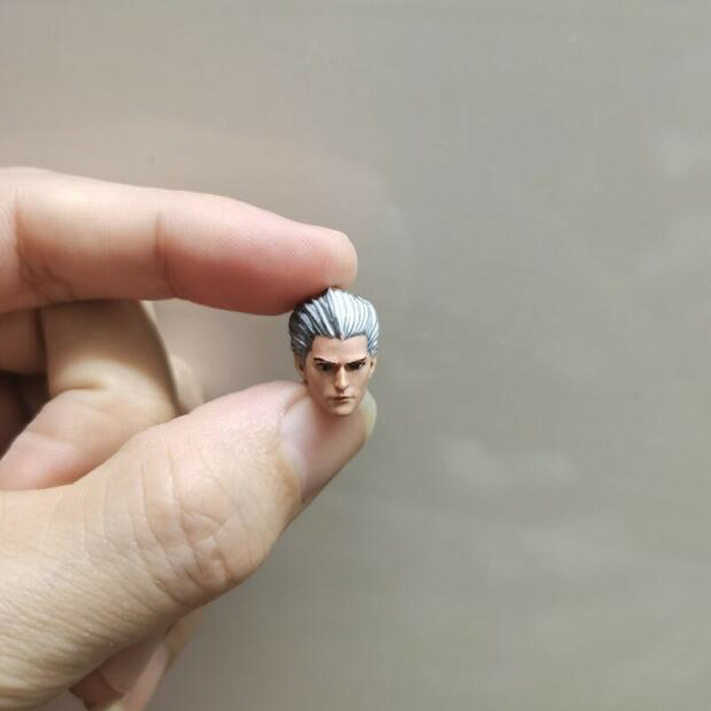 Painted 1/18 Scale Devil May Cry Vergil Head Sculpt Fit 3.75" Acid Rain ...