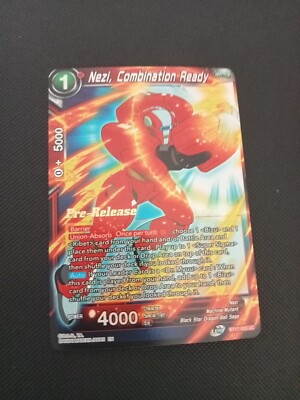 DBS Ultimate Squad Nezi Combination Ready Red Foil* Pre Release * BT17 ...