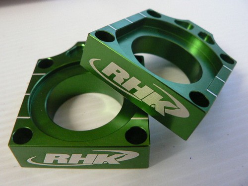 KX125 KX250 2006 2007 2008 Axle Chain Tensioner Block Blocks Green | eBay