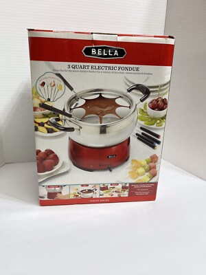 Bella Three Quart Electric Fondue | eBay