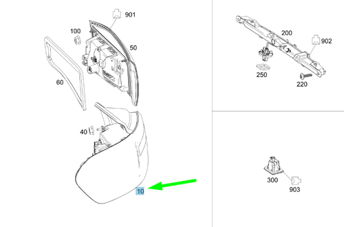 MERCEDES-BENZ GLB X247 Rear Left Outer Taillight A2479066704 NEW ...