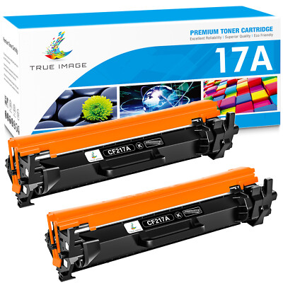 2 Pack Black CF217A 17A Toner Compatible With HP LaserJet Pro M102w MFP ...