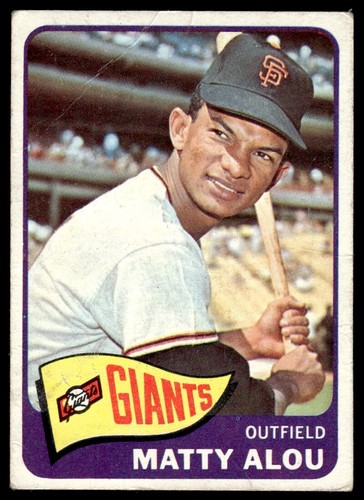 1965 Topps Matty Alou San Francisco Giants #318 | eBay