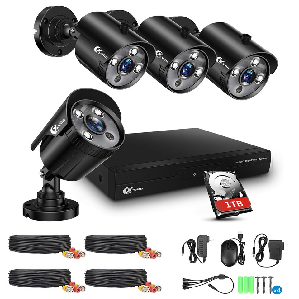 XVIM 1080P Security Camera System Wired 8CH Home Camera Security ...