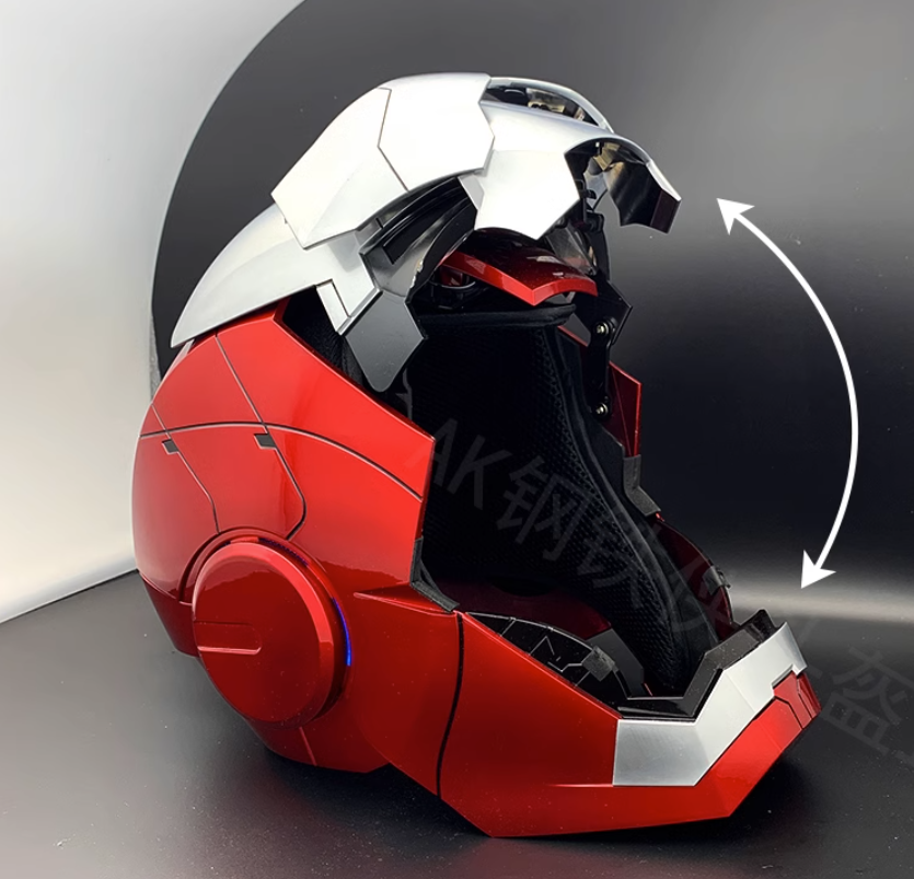 Ready! New Autoking Iron Man Matte Color Mk5 Helmet Remote Voice ...