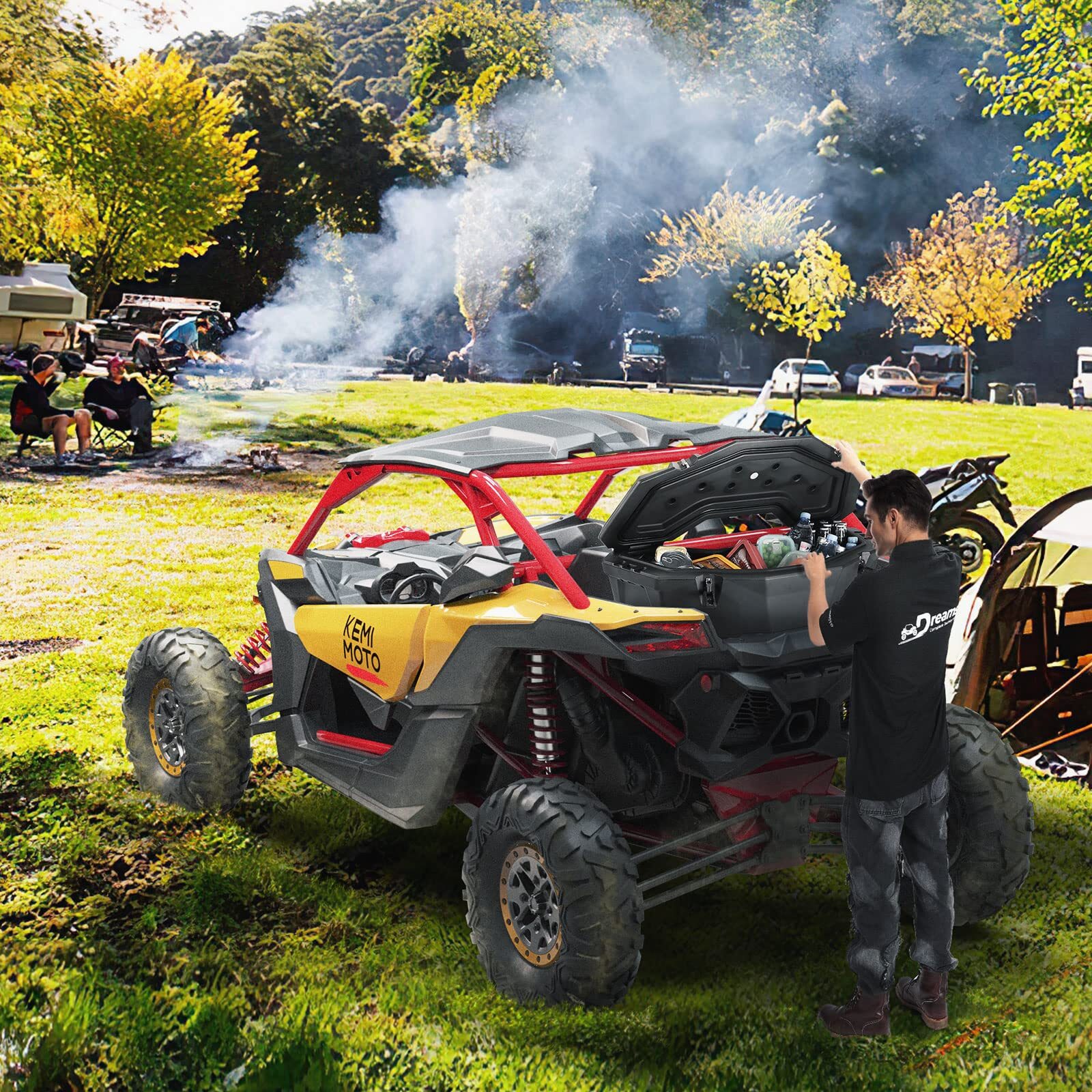 Rear Cargo Storage Box LinQ for Can-Am Maverick X3/Renegade/Commander ...