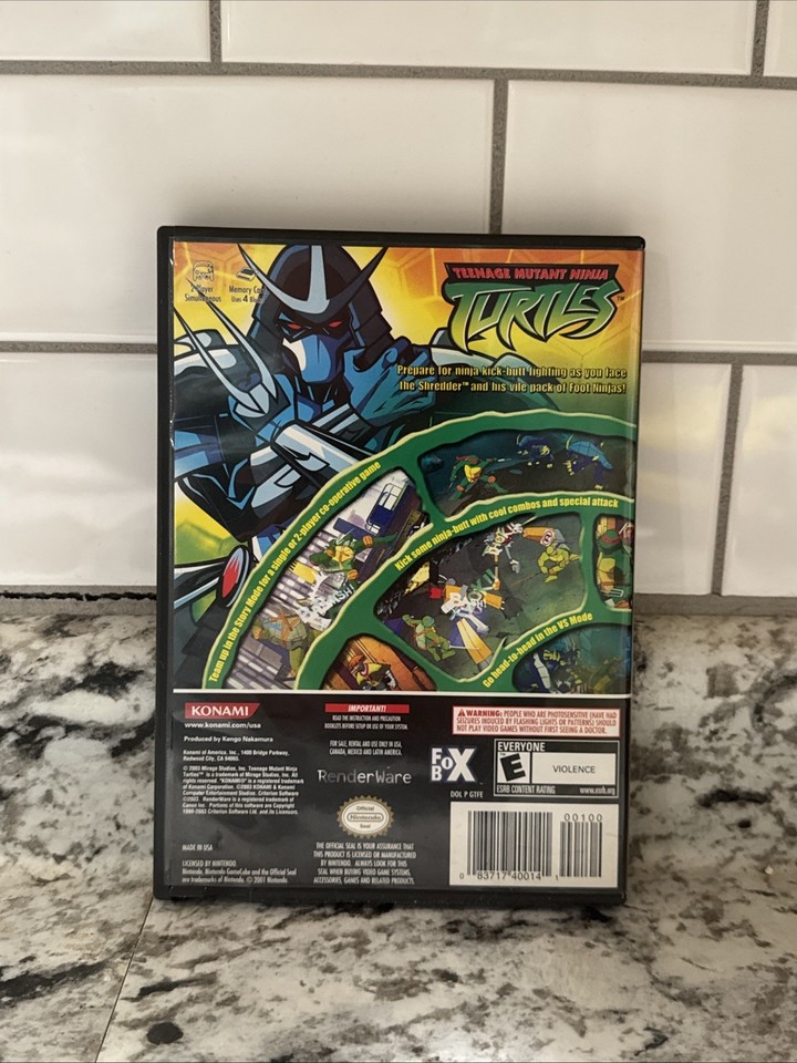 Teenage Mutant Ninja Turtles Case Only Nintendo GameCube ( No Game , No ...