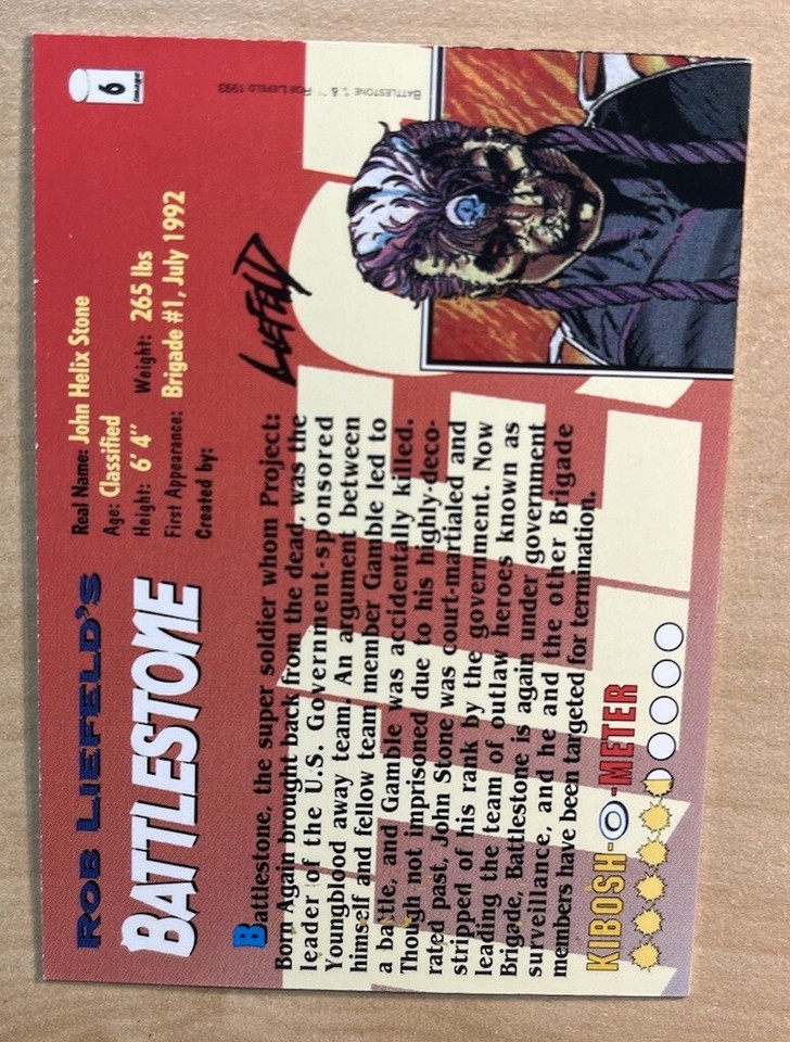 1993 Wizard Image Wizard Press Series 2 Rob Liefeld’s BATTLESTONE Promo ...