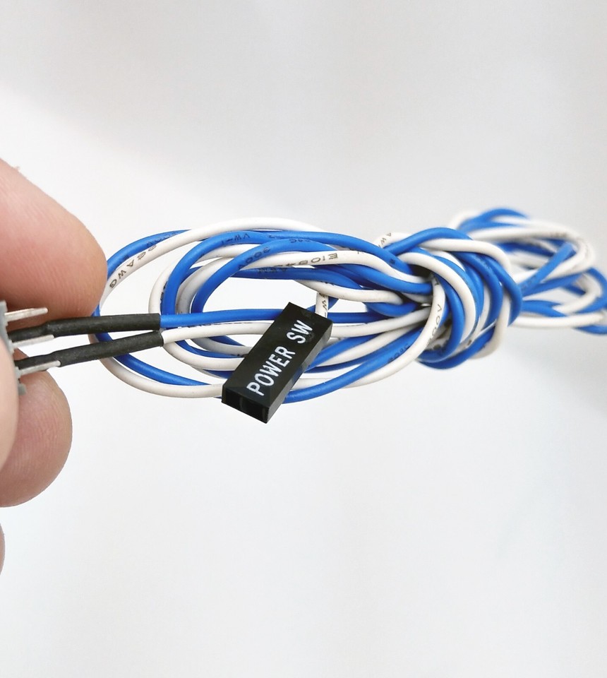 New PC Case Front Panel On/Off Switch Power Push Button Cable to ATX ...