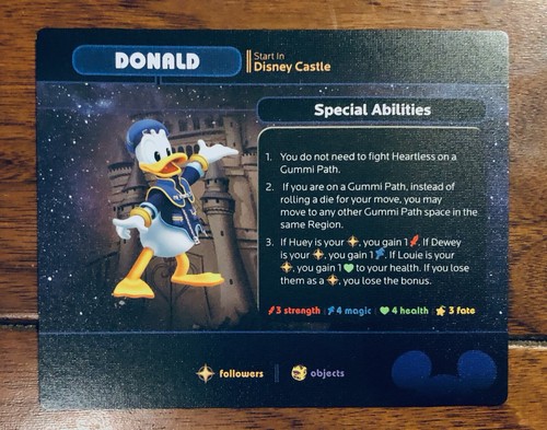 Kingdom Hearts Talisman | Donald Character Card | Official Extra Game ...