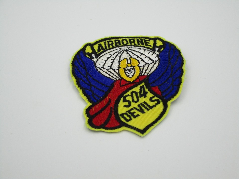 Airborne 504 Devils patch, Airborne patch, military patch, sew in patch ...