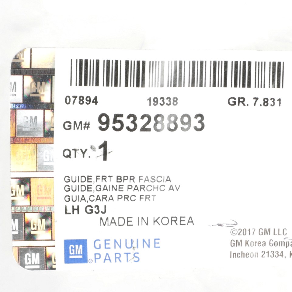 2011-2016 Chevrolet Cruze Front Bumper Cover Bracket Guide Left ...