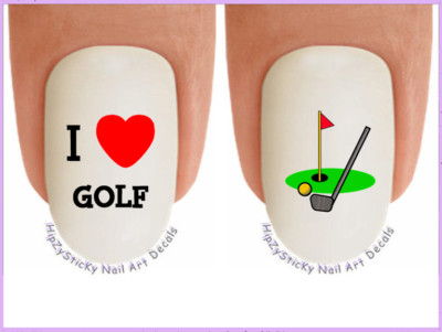Nail Art 3021 SPORTS I love Golf #3 Golf Club WaterSlide Nail Decals ...