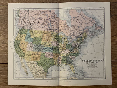 Pre-1900 - Johnston 1879 Antique Map
