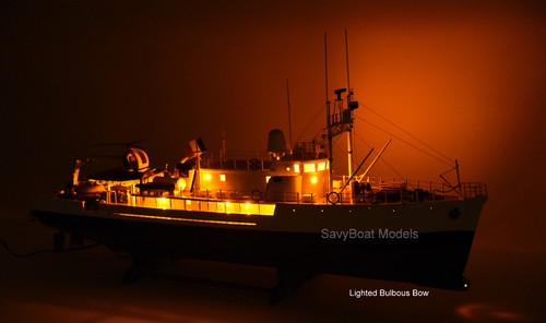 RV Calypso Research Vessel Handmade Wooden Ship Model with lights ...