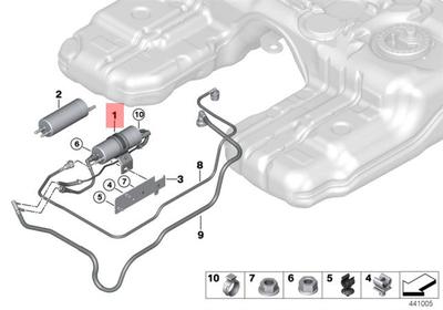 Genuine BMW X5 E70 Fuel Filter Pressure Regulator Repair Kit OEM ...