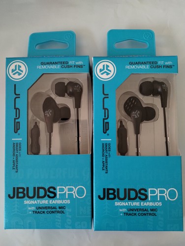 2 JLAB Earbuds JBUDS PRO Signature Earbuds Custom Fit , 3 tip sizes ...