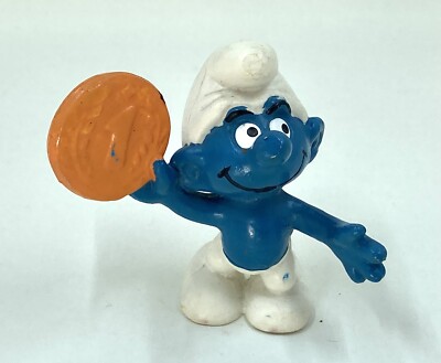 Smurfs Money Smurf 20029 Coin Smurf 2" Figurine Schleich Peyo 1978 Rare ...