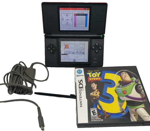 DEAD PIXELS Nintendo DS Lite Handheld Console [RED] + OEM Charger ...