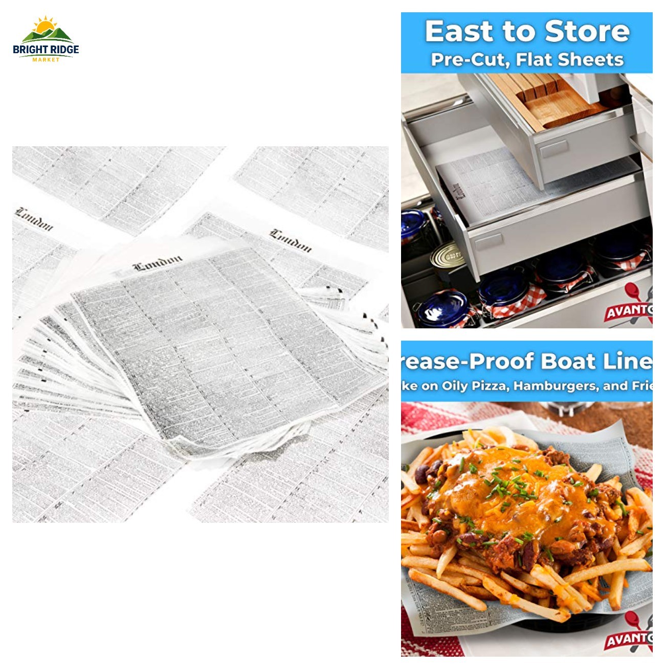 Wax Paper Sheets 12x16 Greaseproof for Deli Food Basket 300 Count ...