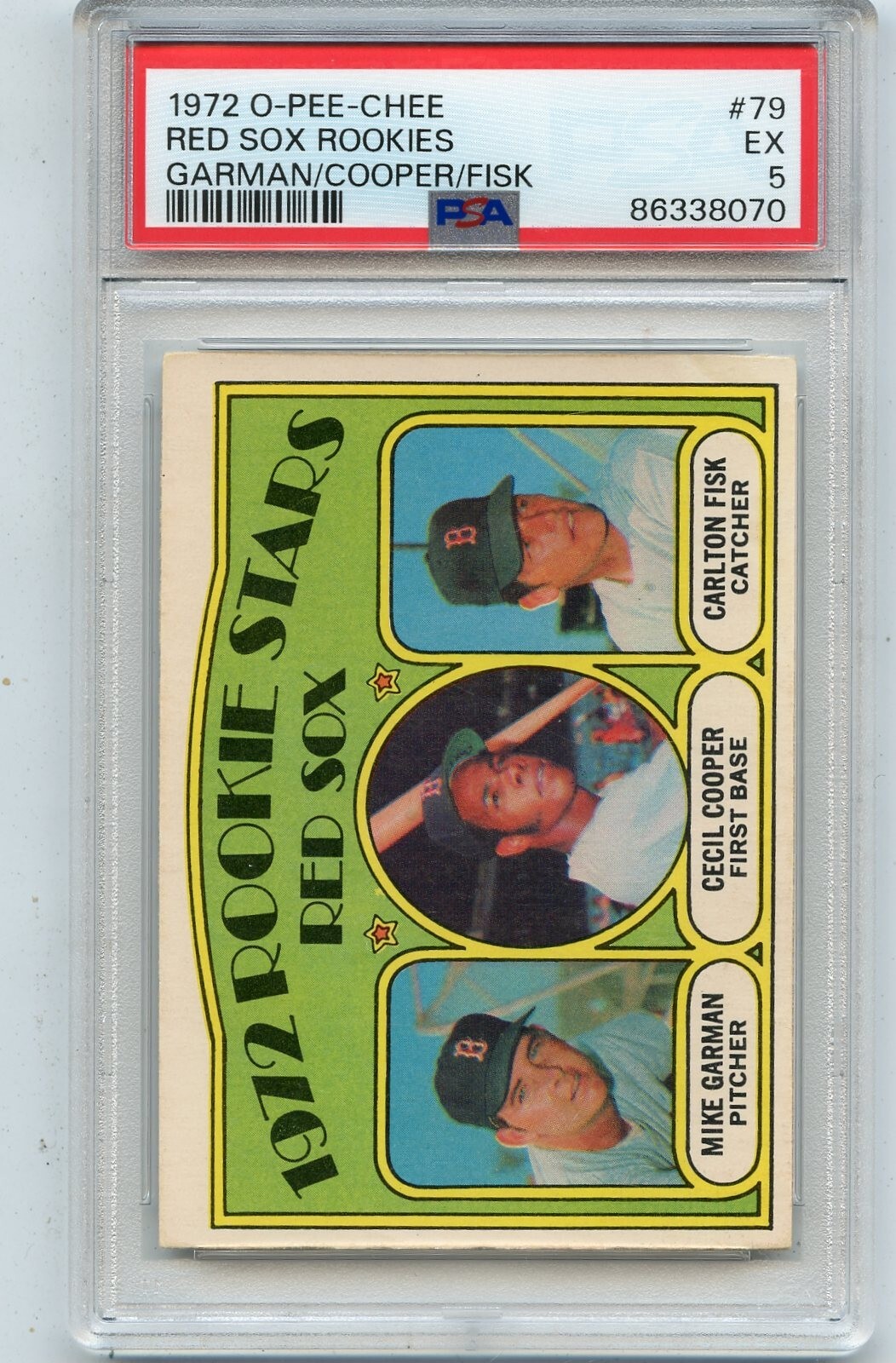 1972 O-Pee-Chee - 1972 Rookie Stars #79 Carlton Fisk, Cecil Cooper ...