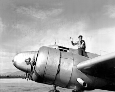 8x10 Print Amelia Earhart Aboard Her Lockheed Electra Oakland CA 1937 ...
