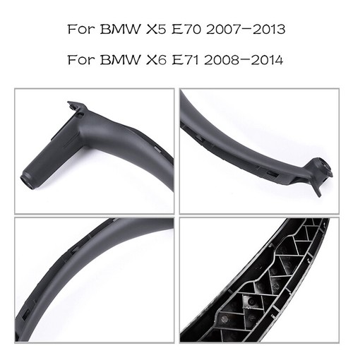 For BMW X5 X6 E70 E71 Black Car Interior Door Handle Replace Cover Door ...